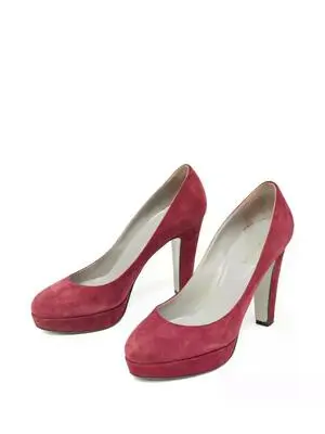 SERGIO ROSSI 115mm Suede Platform Pumps