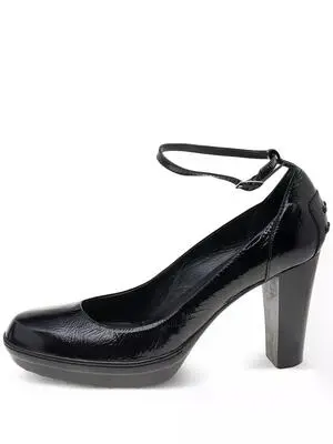 TOD'S Leather Platform Pumps With Buckle-fastening Ankle Strap