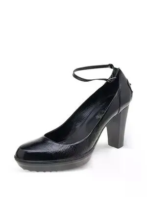 TOD'S Leather Platform Pumps With Buckle-fastening Ankle Strap