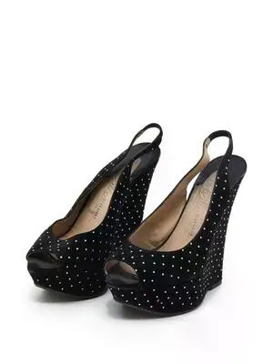 LE SILLA 140mm Crystal-embellished Wedge Sandals