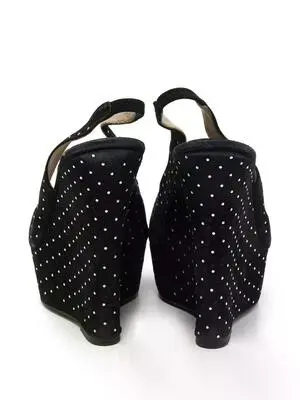LE SILLA 140mm Crystal-embellished Wedge Sandals