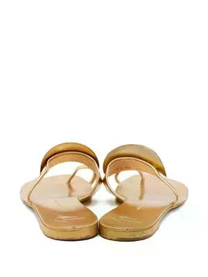 GIUSEPPE ZANOTTI Toe-strap Metallic Sandals