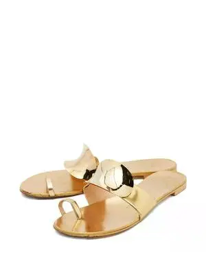 GIUSEPPE ZANOTTI Toe-strap Metallic Sandals
