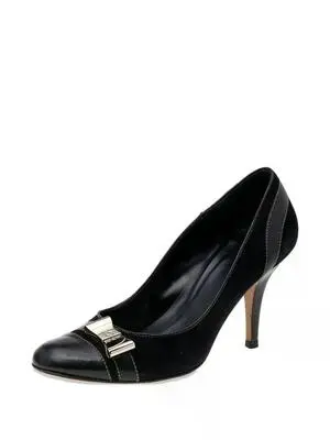 Gucci Suede Bow Pumps