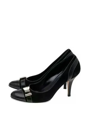 Gucci Suede Bow Pumps