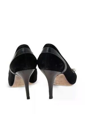 Gucci Suede Bow Pumps
