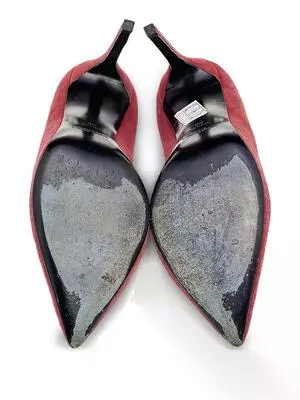Saint Laurent 105mm Suede Pointed Toe Stiletto Pumps