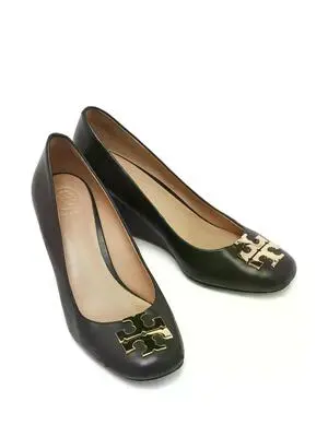 Tory Burch Leather Wedge Pumps