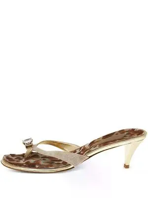 GIUSEPPE ZANOTTI Leather Heeled Sandals - Neutrals