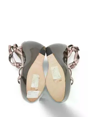 Burberry 150mm Wedge Sandals With Knot Detailing