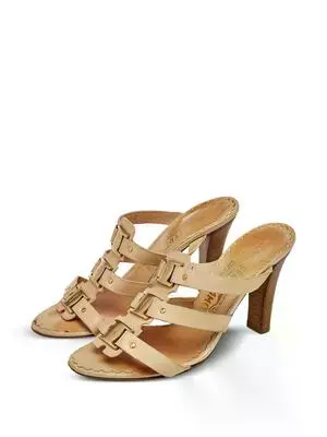 FERRAGAMO Leather High Heel Sandals