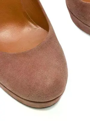 Gucci 115mm Suede Platform Pumps