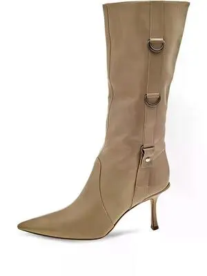 JIMMY CHOO 80mm Leather Boots