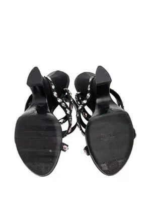 LOUIS VUITTON Crystal-embellished Heeled Sandals