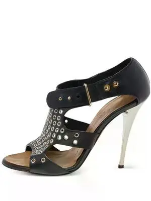 GIUSEPPE ZANOTTI Studded Open-toe Ankle Boots