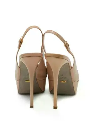 SERGIO ROSSI Cut-out Platform Slingback Pumps