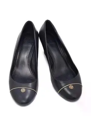 Tory Burch Leather Wedge Pumps