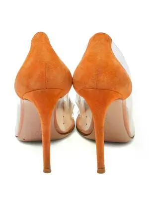 GIANVITO ROSSI Plexi Two-tone Pumps