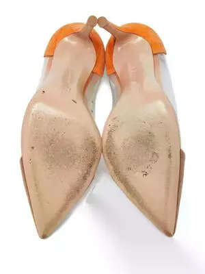 GIANVITO ROSSI Plexi Two-tone Pumps