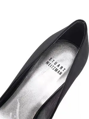 STUART WEITZMAN Lace Panel Pointed Toe Pumps