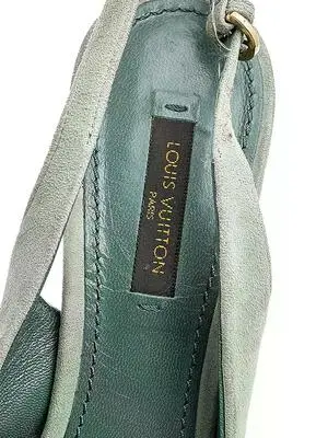 LOUIS VUITTON 110mm Suede Slingback Pumps