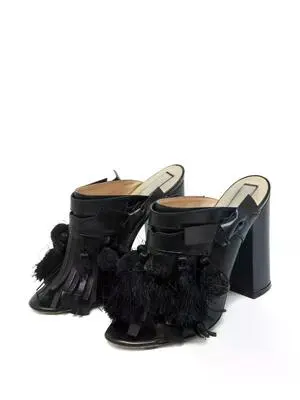N°21 Leather Heeled Mules