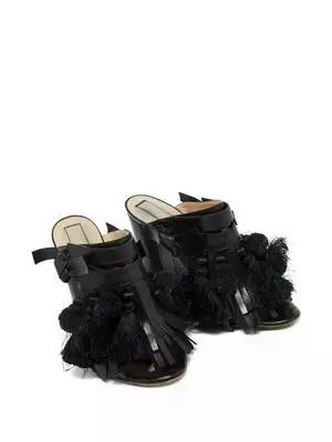 N°21 Leather Heeled Mules