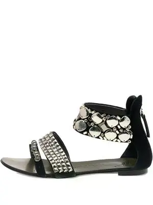 Giuseppe Zanotti Silver Tone Sandals For Women
