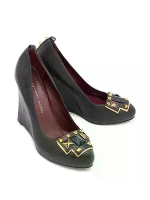 Marc Jacobs Embellished Wedge Pumps
