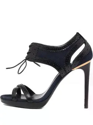 Burberry Leather Lace-up Sandals