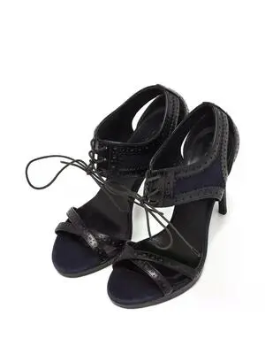 Burberry Leather Lace-up Sandals