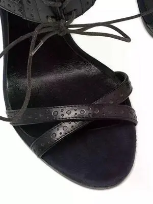 Burberry Leather Lace-up Sandals
