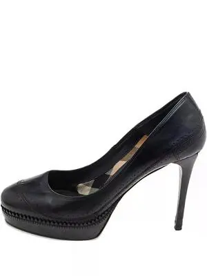 Burberry Leather Platform Stiletto Pumps