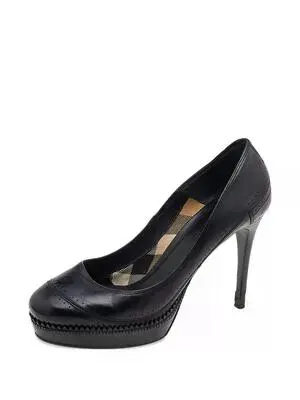 Burberry Leather Platform Stiletto Pumps