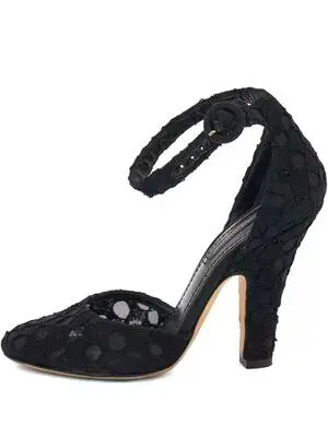 Dolce & Gabbana Lace Ankle Strap Pumps