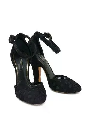 Dolce & Gabbana Lace Ankle Strap Pumps