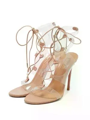 AQUAZZURA 100mm Milos Strappy Sandals