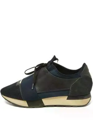 Balenciaga Paneled Lace-up Sneakers