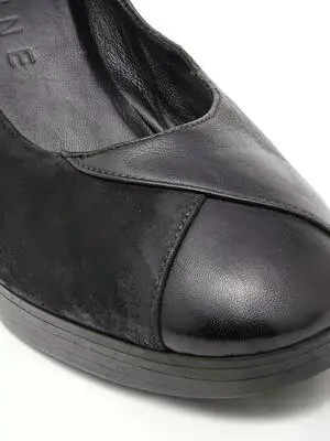 Celine Leather & Suede Platform Block Heel Shoes