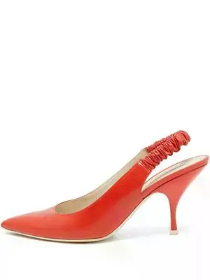 Bottega Veneta 90mm Leather Slingback Pumps