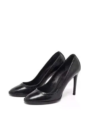 Burberry Leather Pointed Toe Stiletto Pumps
