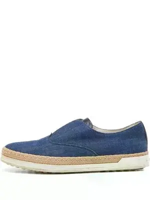 TOD'S Denim Flat Espadrilles