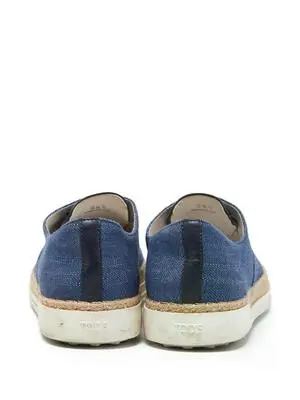 TOD'S Denim Flat Espadrilles