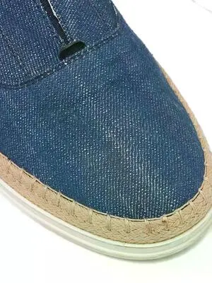 TOD'S Denim Flat Espadrilles