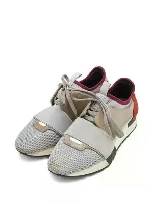 Balenciaga Race Runner Mesh-panelled Sneakers - Grey