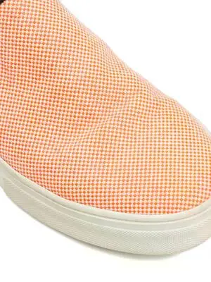 Celine 2024 Checked Canvas Slip-on Sneakers