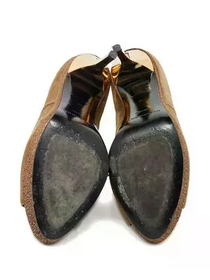 Burberry 130mm Suede Platform Ankle Boots