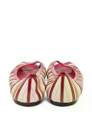 Dolce & Gabbana Striped Ballet Flats