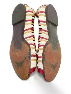 Dolce & Gabbana Striped Ballet Flats
