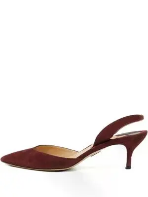 PAUL ANDREW Suede Slingback Pumps